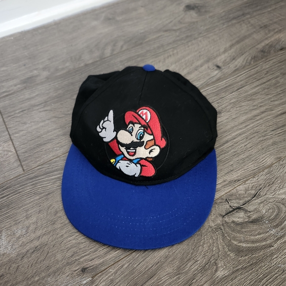Nintendo | Accessories | Nintendo Black And Blue Mario Hat | Poshmark